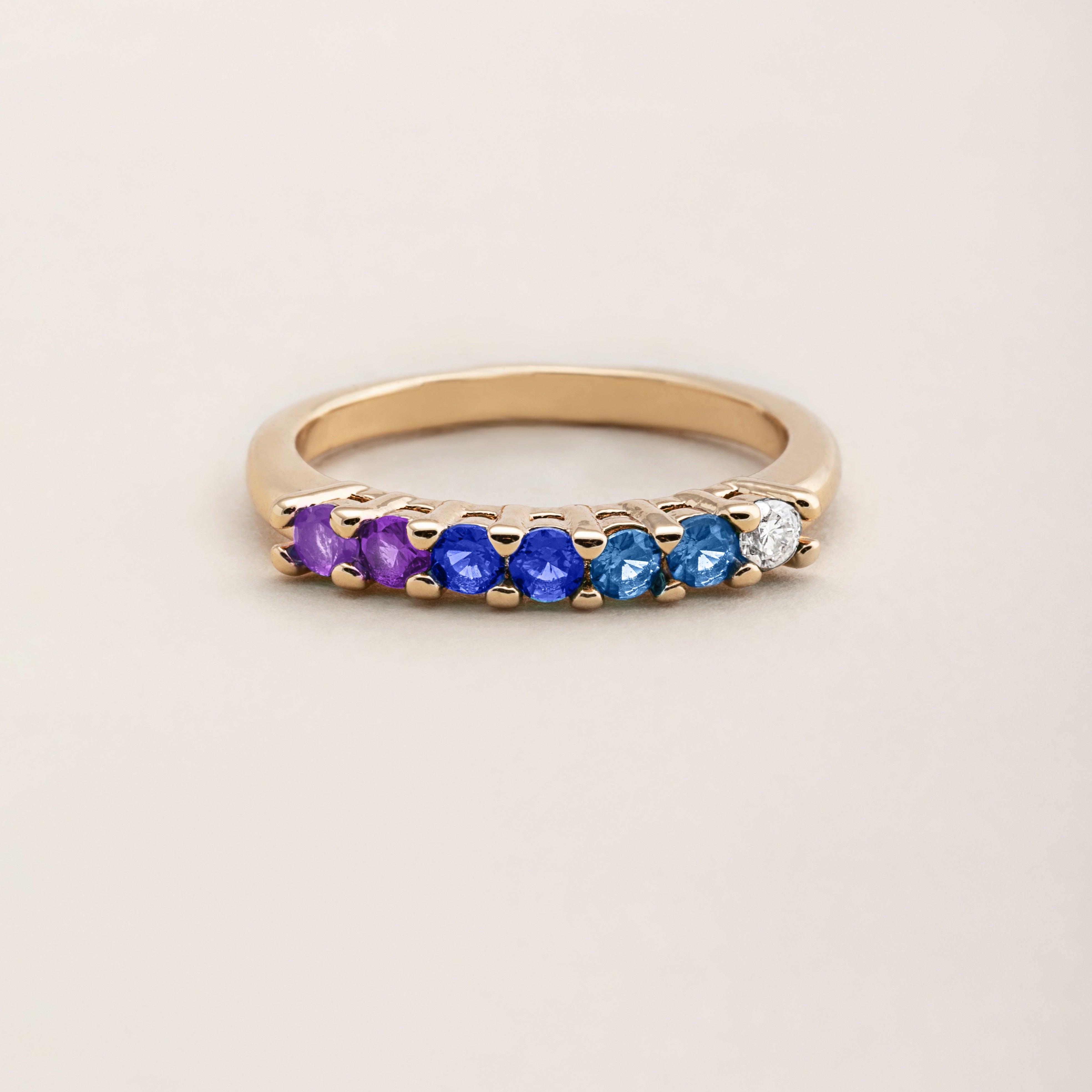 The 7 Birthstones Ring | Proud Diamond