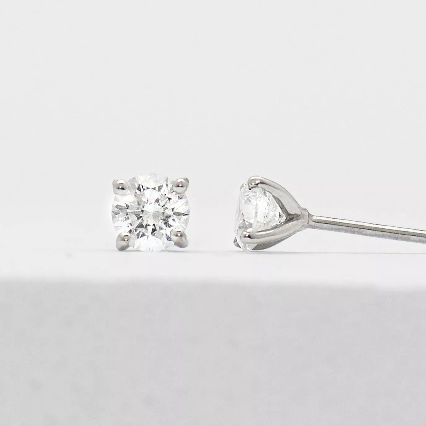 Solitaire Diamond Studs Earrings – Proud Diamond