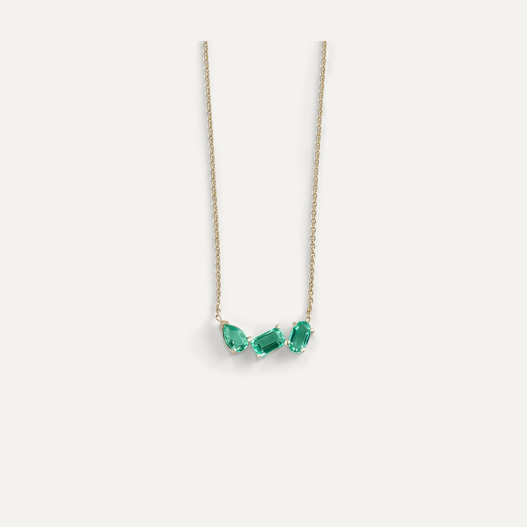 Collection collier diamant et émeraude | Proud Diamond